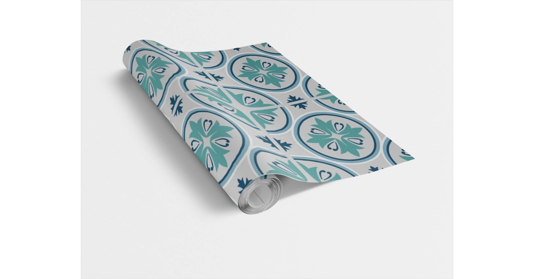 CASSIA TEAL 45cm x 15m csempe kerámia öntapadós tapéta - Kerma Design