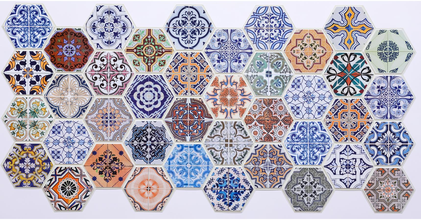 FLEXWALL Patchwork - Csempe PVC falpanel, 97×49 cm - Kerma Design