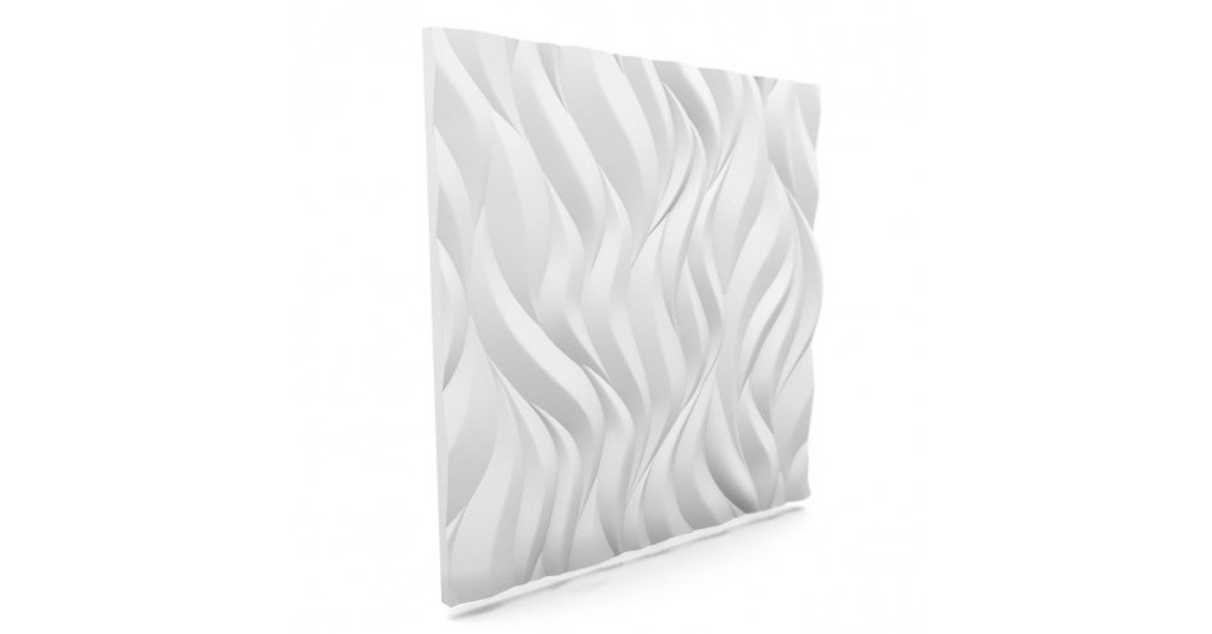 MYWALL FLAMES - Láng mintázatú fehér festhető falpanel, beltéri ...